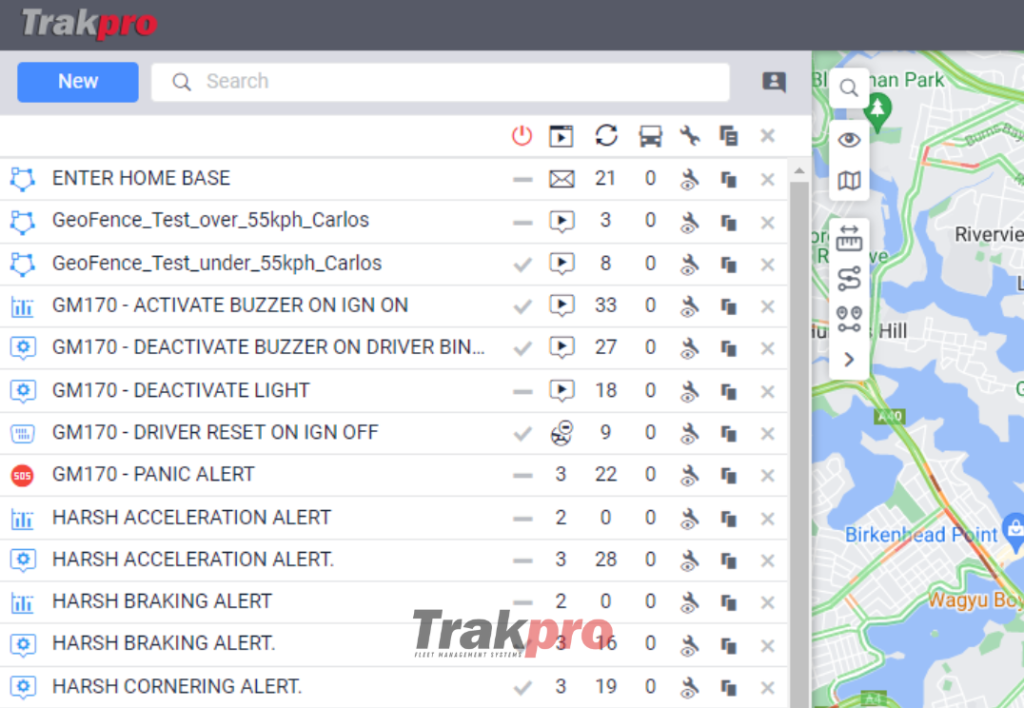 Features – Trakpro