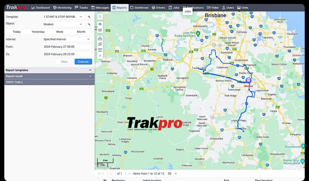 Trakpro – Telematics Fleet Management Services
